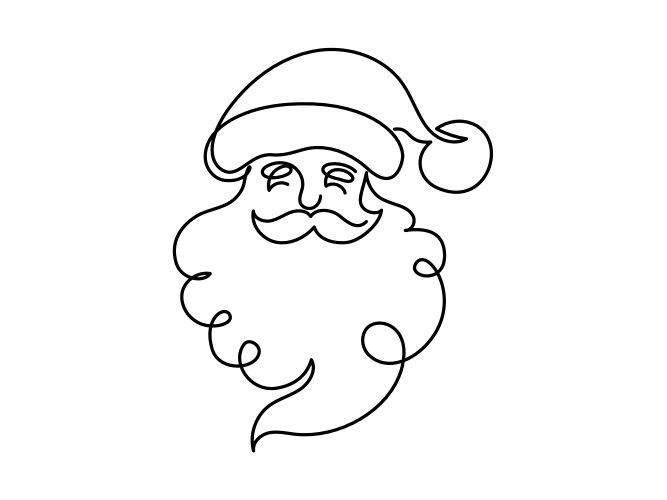 One Line Drawing Christmas Vector Images (over 2,900)