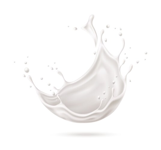 Milk splash crown shape and butterfly silhouettes Vector Image
