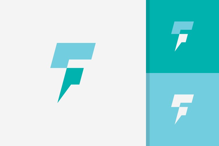 Letter b logo with monogram semi transparent Vector Image