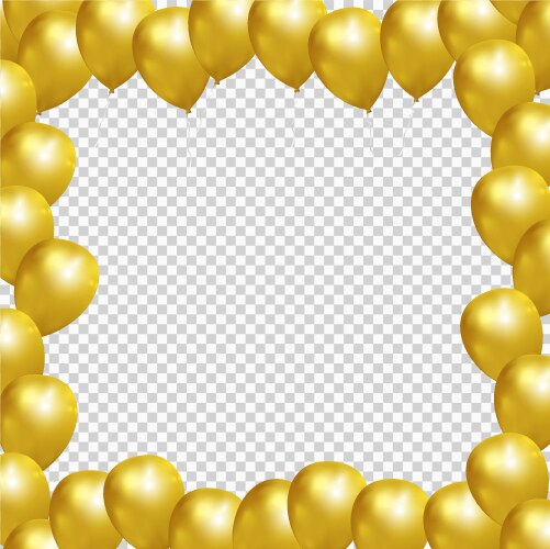Golden Balloon Border Vector Images (over 770)