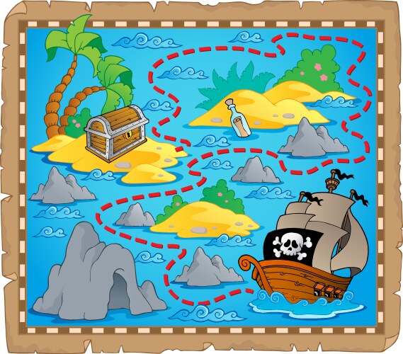 Treasure Map Cartoon Vector Images (over 2,900)