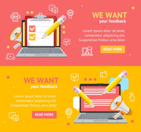 Feedback Banner Vector Images (over 16,000)