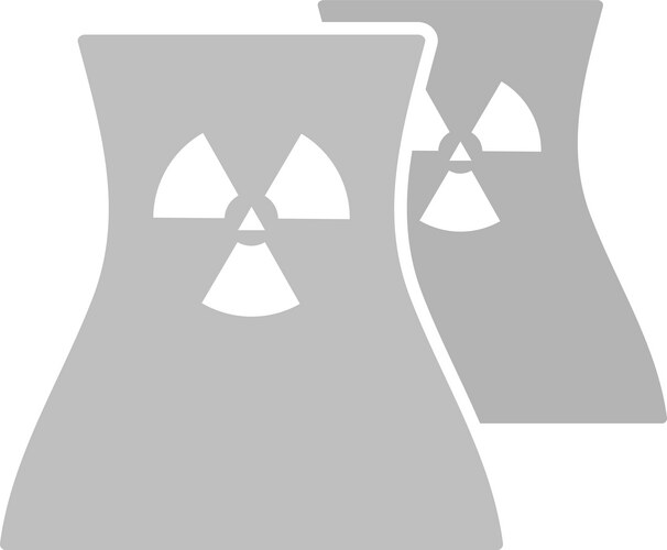 Nuclear station icon Royalty Free Vector Image