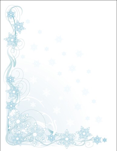 Winter Corner Border Winter Floral Corner High Res Vector Graphic