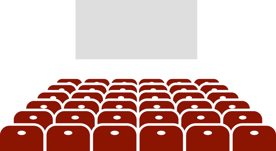 Cinema auditorium icon Royalty Free Vector Image
