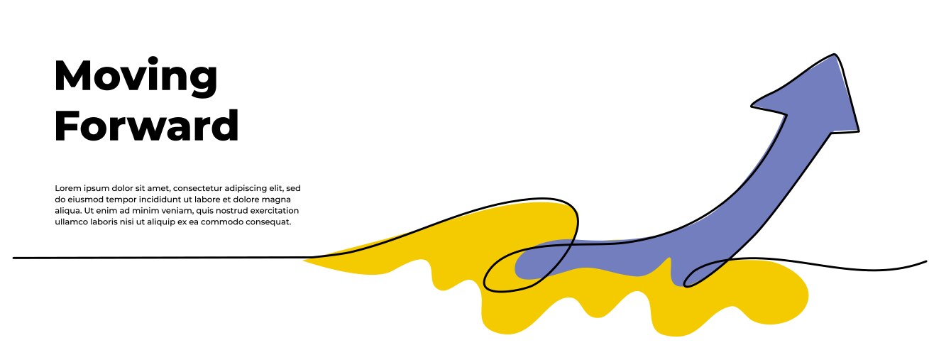 Continuous line design of arrow pointing up one Vector Image