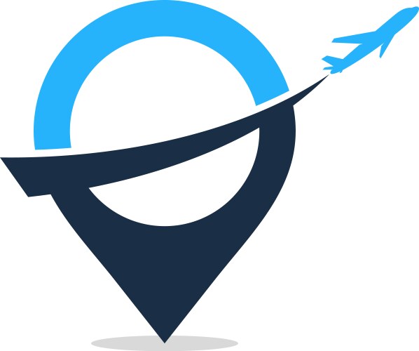 Globe point logo icon design Royalty Free Vector Image