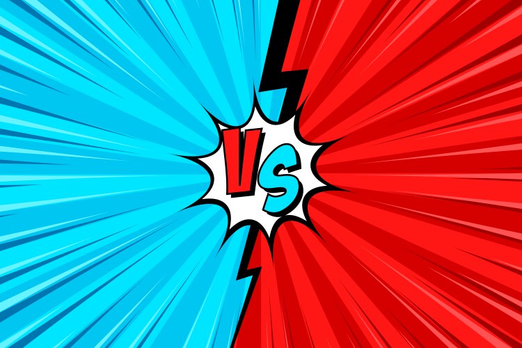 Versus screen vs fight background for battle Vector Image