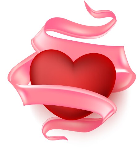 Blue ribbon banner satin glossy bow blank design Vector Image