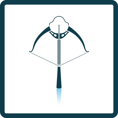 Crossbow medieval bow switzerland sport symbol Vector Image