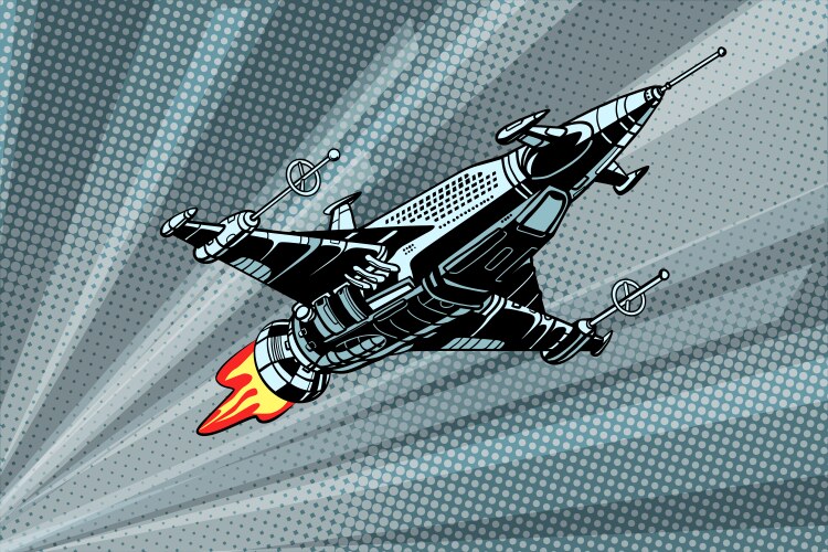 Battle with space invaders Royalty Free Vector Image