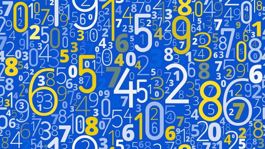 Number background Royalty Free Vector Image - VectorStock