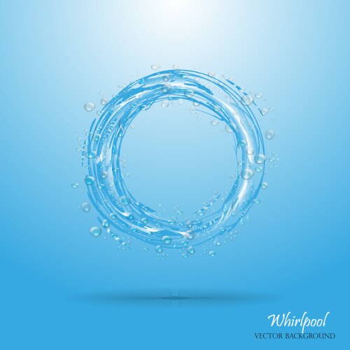3d realistic of pure water Royalty Free Vector Image