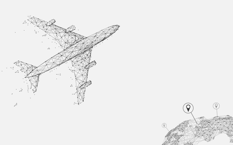 Airplane Dotted Line Vector Images (over 2,400)