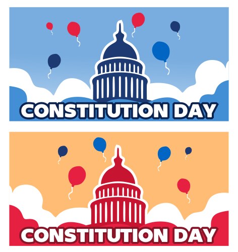 Happy united states constitution day Royalty Free Vector