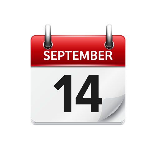 Calendar icon with month time symbol flat agenda Vector Image