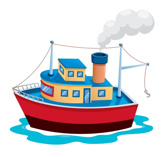 A toy ship Royalty Free Vector Image - VectorStock