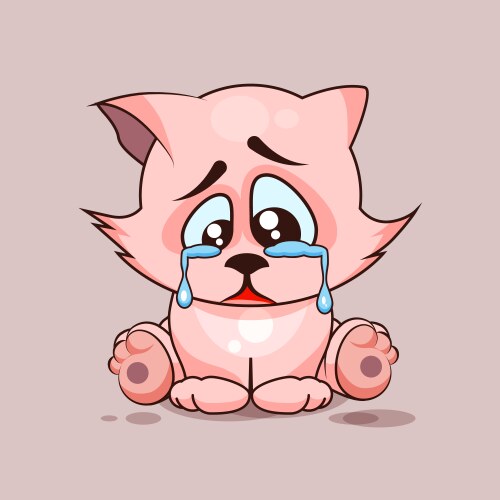 Crying Cat Vector Images (over 1,100)