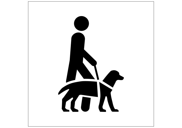 Guide dog Royalty Free Vector Image - VectorStock