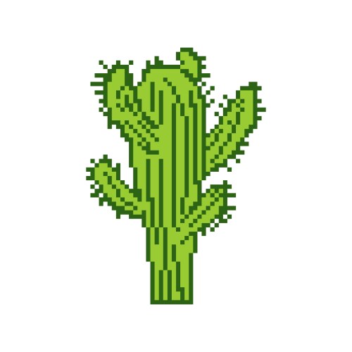 Pixel Cactus Vector Images (over 300)