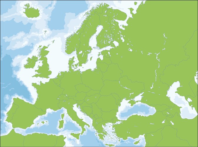 Europe Contour Map Vector Images (over 39,000)