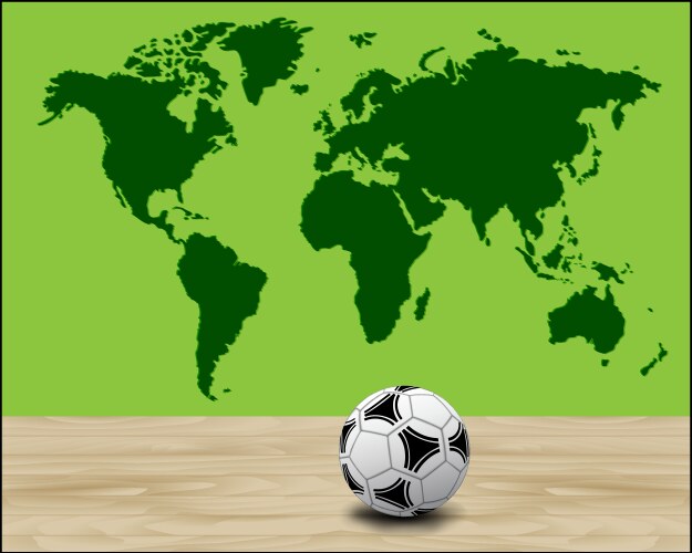 Soccer host cities map Royalty Free Vector Image