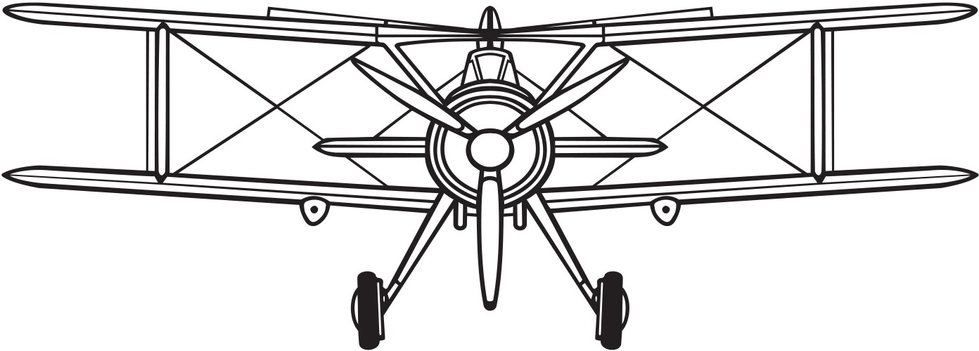 Avro lancaster iii front Royalty Free Vector Image