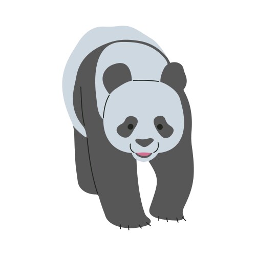 Panda single 10 Royalty Free Vector Image - VectorStock