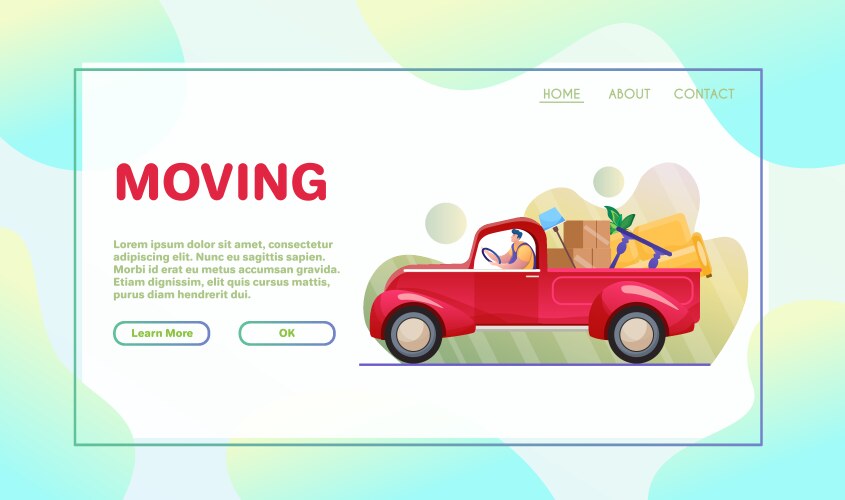 Moving relocation cartoon people packing things Vector Image