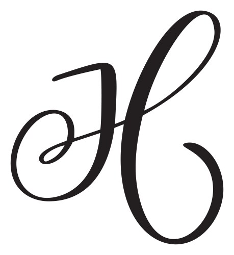 Calligraphy Alphabet H Vector Images (over 11,000)