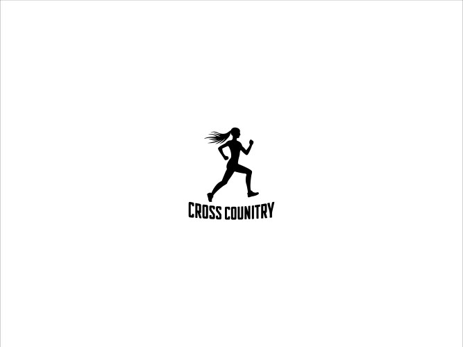 Cross country logo Royalty Free Vector Image - VectorStock