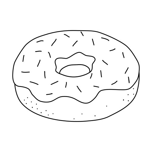 Doughnut Outline Vector Images (over 3,000)