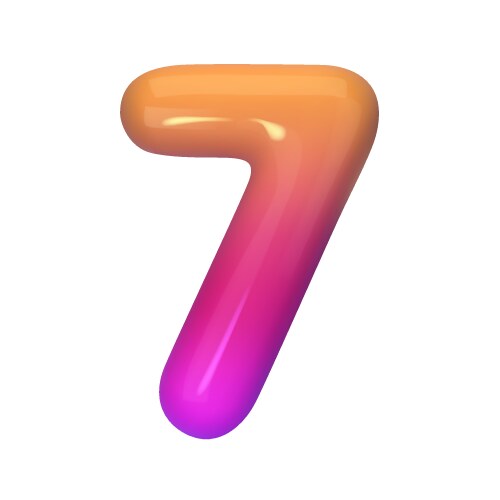 Number 7 Vector Images (over 19,000)