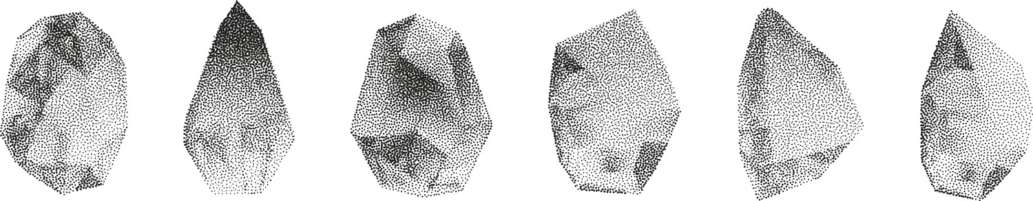 3d gradient geometric shapes with noise Royalty Free Vector