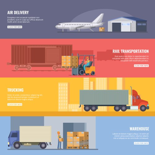 Worldwide Logistics Operations Concept Flowchart Vector Image
