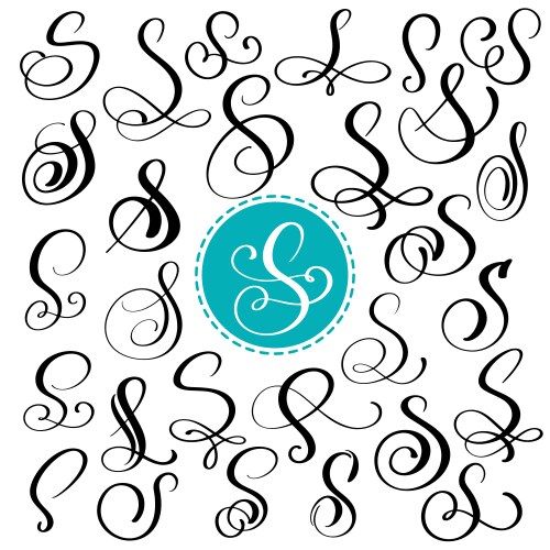 Cursive S Vector Images (over 120)