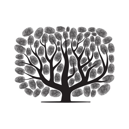 Fingerprint Tree Vector Images (over 230)