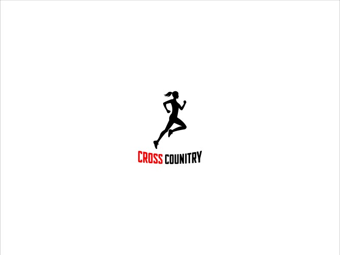 Cross country logo Royalty Free Vector Image - VectorStock