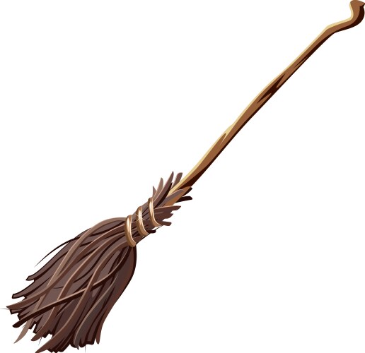 Cleaning broom Royalty Free Vector Image - VectorStock