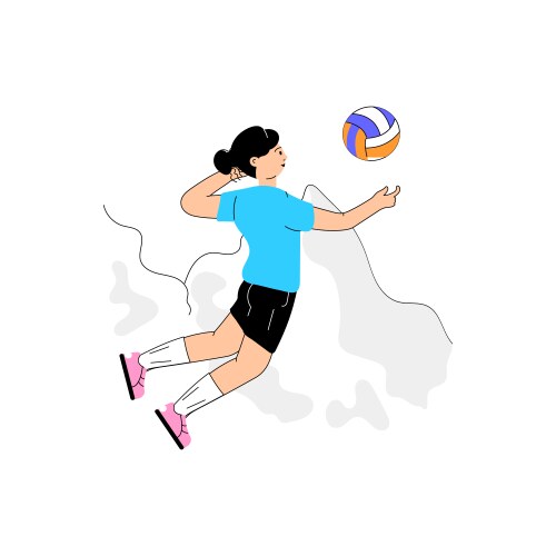 Volleyball Player Avatar Vector Images (55)