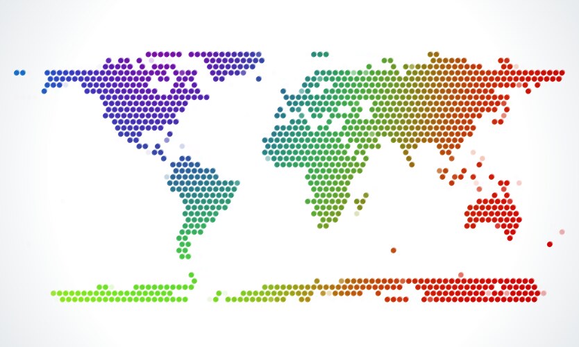 World Map Dots Vector Images (over 13,000)