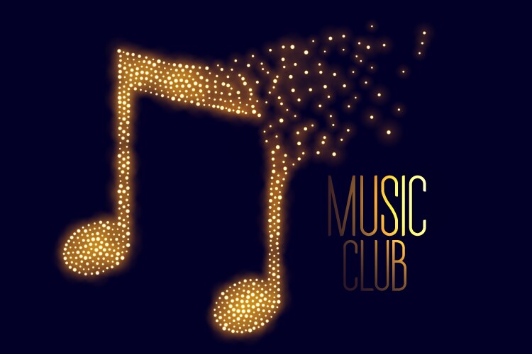 Shiny bright diamond music note symbol with heart Vector Image