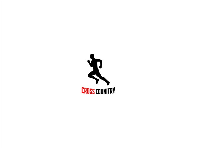 Cross country logo Royalty Free Vector Image - VectorStock