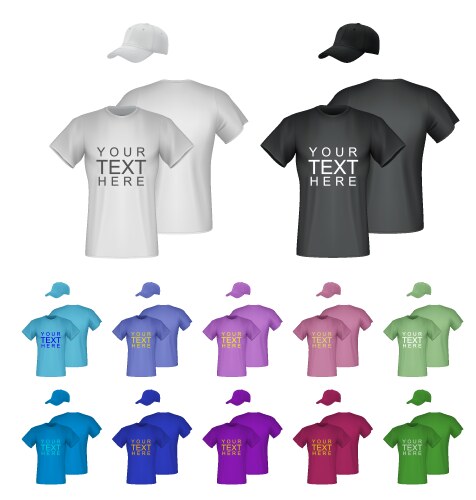 Plain t shirt back and front Vector Images & Graphics for Commercial ...