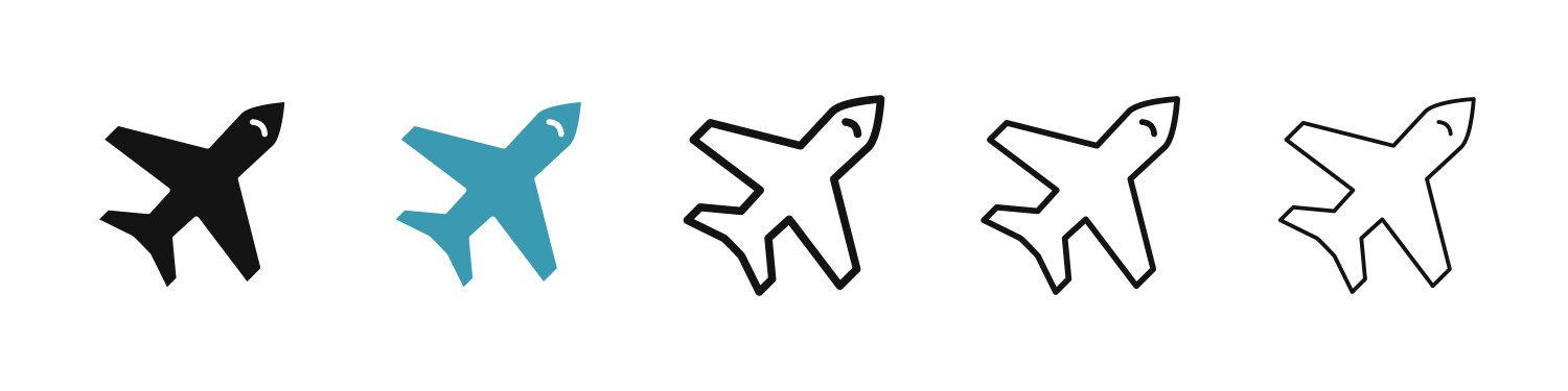 Plane icon Royalty Free Vector Image - VectorStock