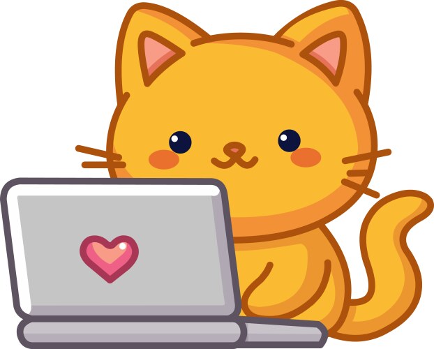 Fat cat Royalty Free Vector Image - VectorStock