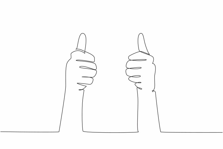 Continuous Line Hands Vector Images (over 100,000)