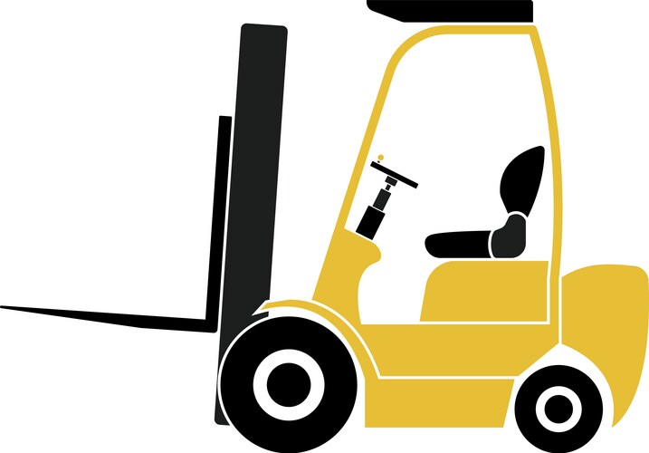 Warehouse forklift icon storage shipping logistic Vector Image