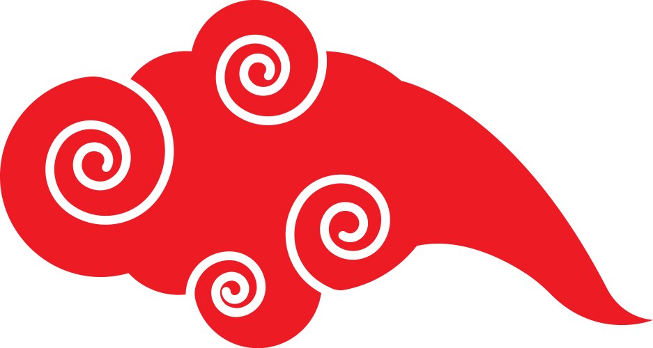 Chinese Cloud Template Royalty Free Vector Image