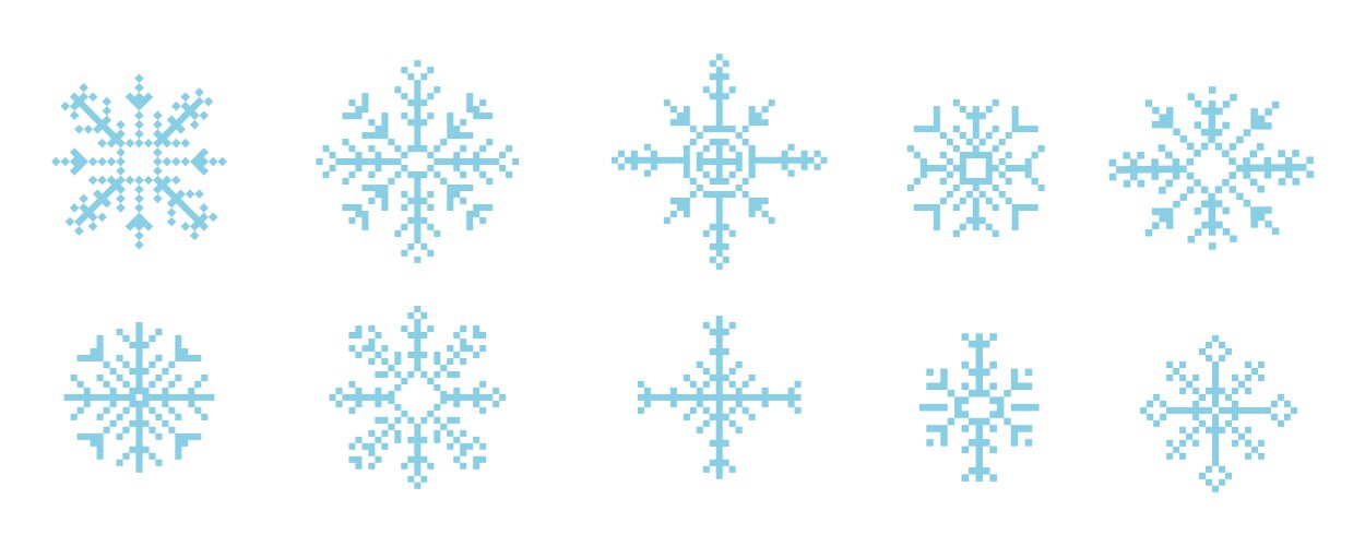 8 Bit Christmas Retro Vector Images (over 300)